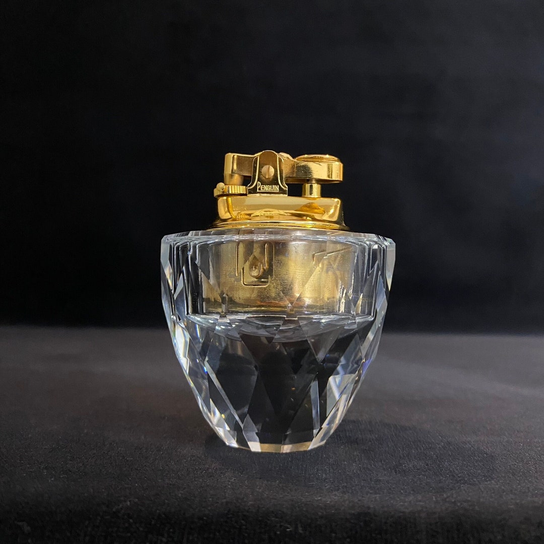 Antique Crystal Table Lighter, Vintage Lighter, Collectible Model ...