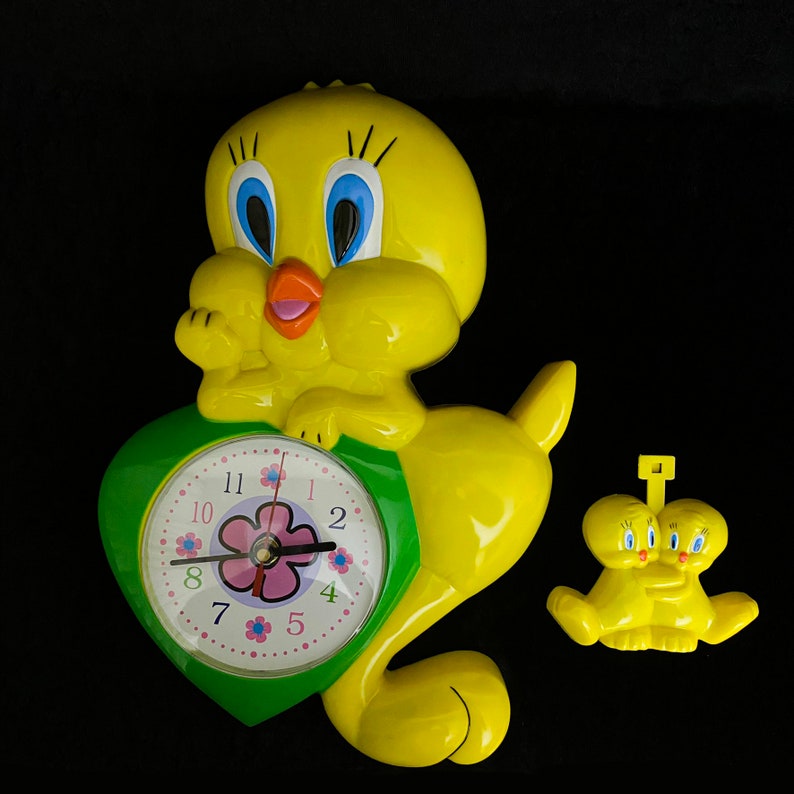 1980s Super Rare Tweety Clock Animated Wall Clock New Old - Etsy