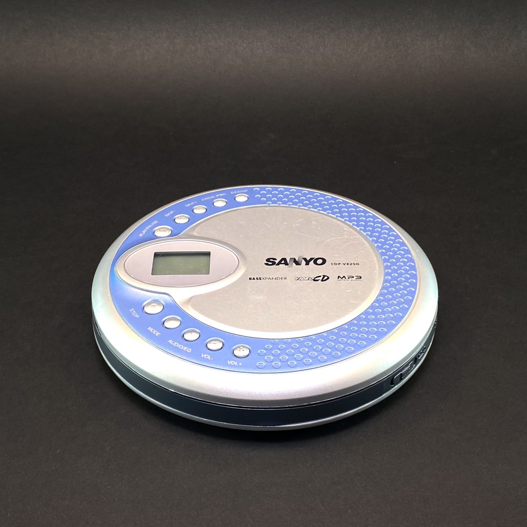 Vintage Sanyo CD Player, 1980s Compact Sanyo Discman, Portable ...