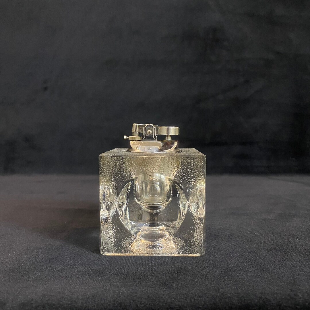 Antique Crystal Table Lighter, Vintage Lighter, Collectible Model ...