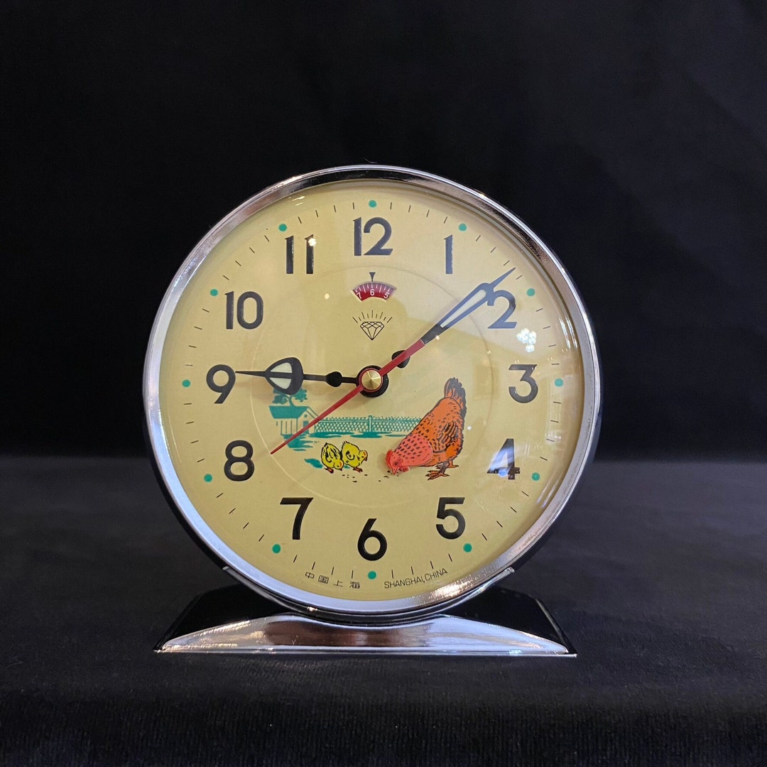 Antique Animated Chicken Clock Vintage Chicken Table Clock - Etsy