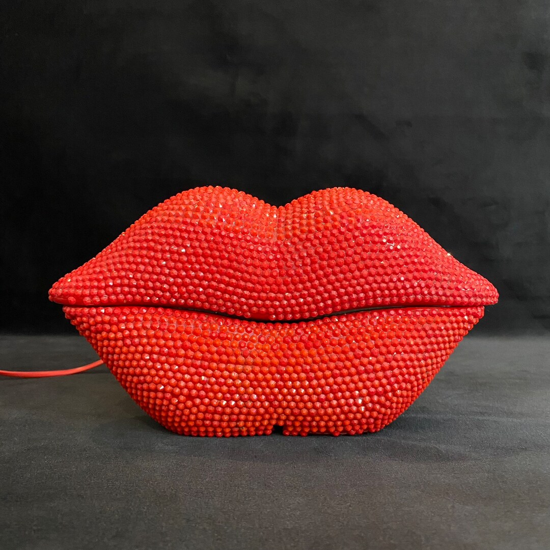 Vintage Lips Telephone, Vintage Pop Art Red Lips Dial Phone, Vintage ...