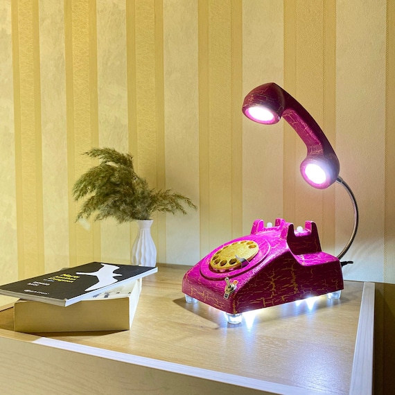 Vintage Phone Lamp Retro Lamp Phone Home Decor Desk Lamp - Etsy