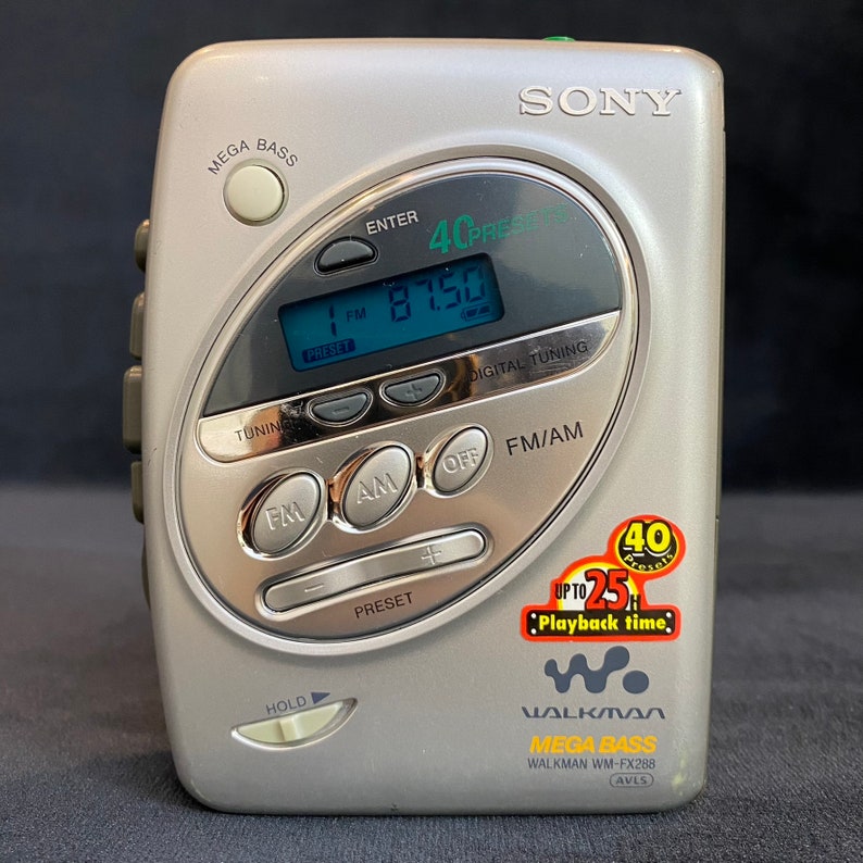 Vintage Sony Walkman Cassette Player AM/FM Band Radio - Etsy