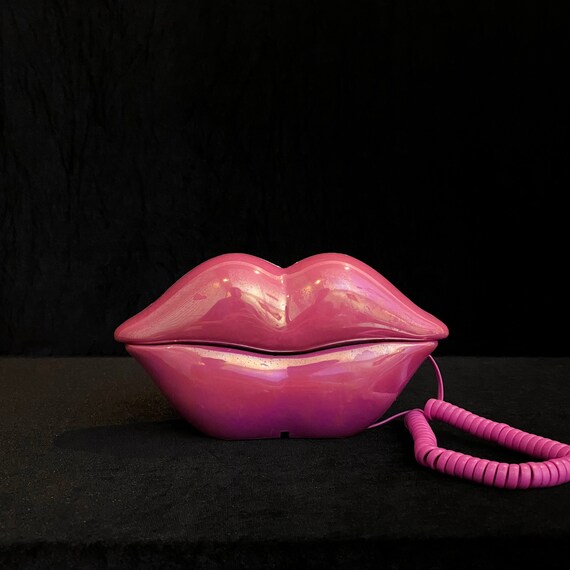 Vintage Lips Telephone Vintage Super Metallic Pink Lips Dial - Etsy