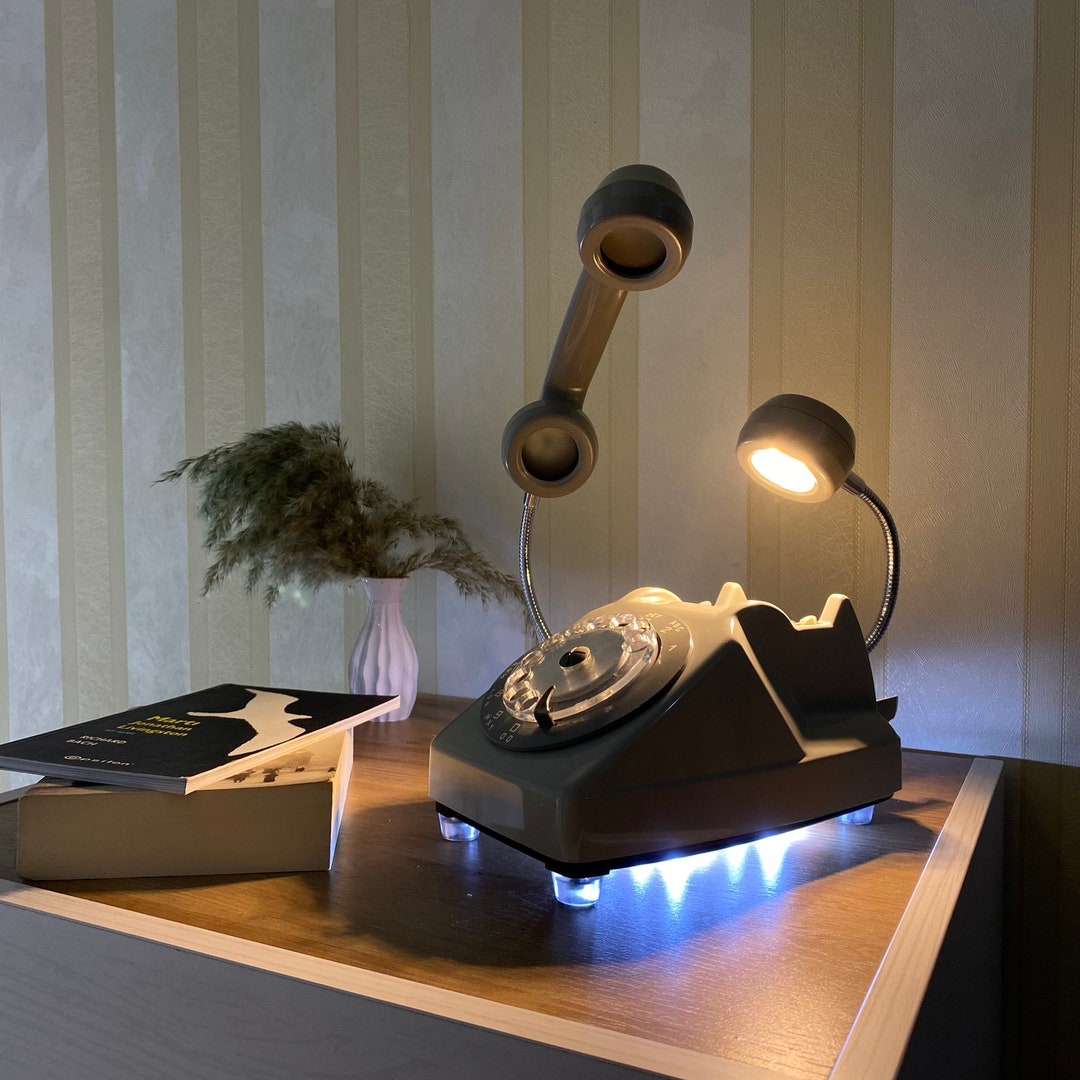 Vintage Phone Lamp Retro Lamp Phone Home Decor Desk Lamp - Etsy