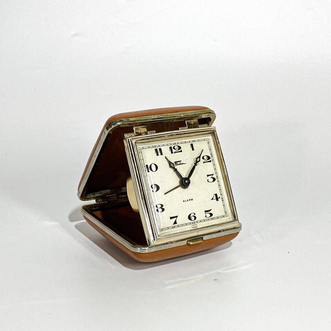 Vintage Travel Clock, Fashion Japan Table Clock, Collectible Model ...