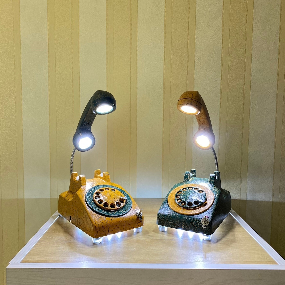 Vintage Phone Lamp Retro Lamp Phone Home Decor Desk Lamp - Etsy