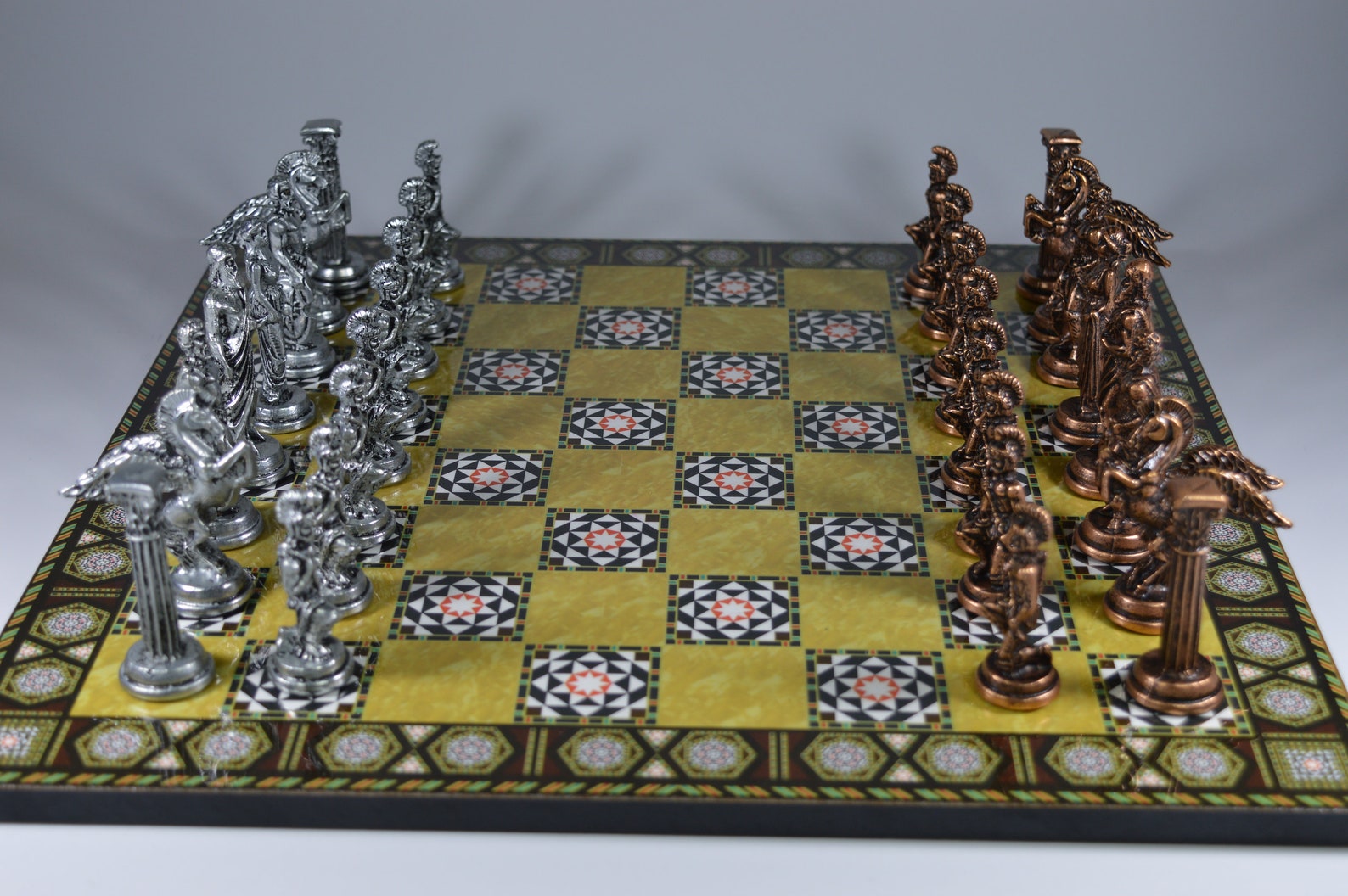 Mythological Chess Set Pegasus Figure Chess Handmade Metal - Etsy