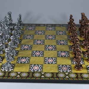 Mythological Chess Set Pegasus Figure Chess Handmade Metal | Etsy