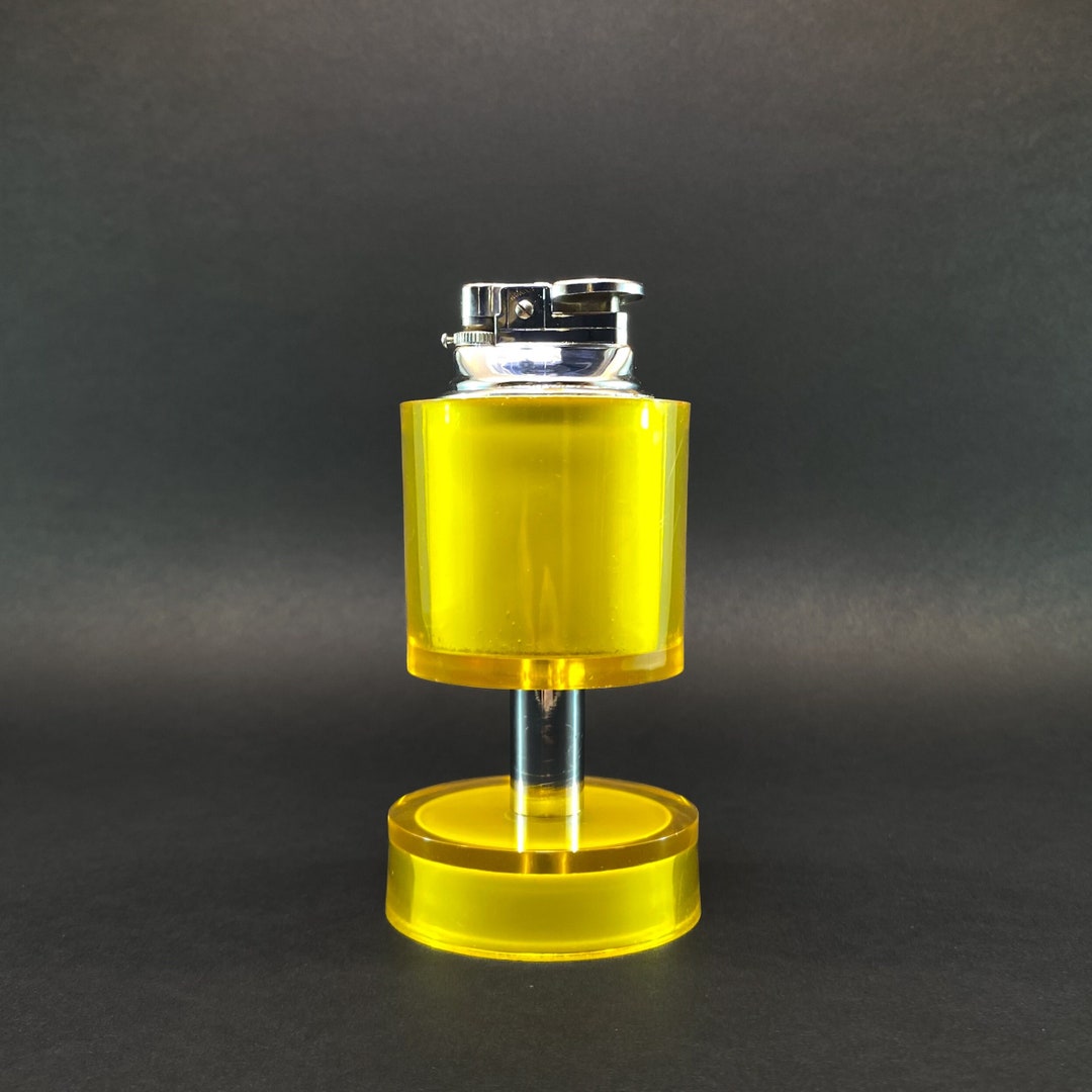 Antique Pop Art Table Lighter, Mid Century Table Top Cigarette Lighter ...