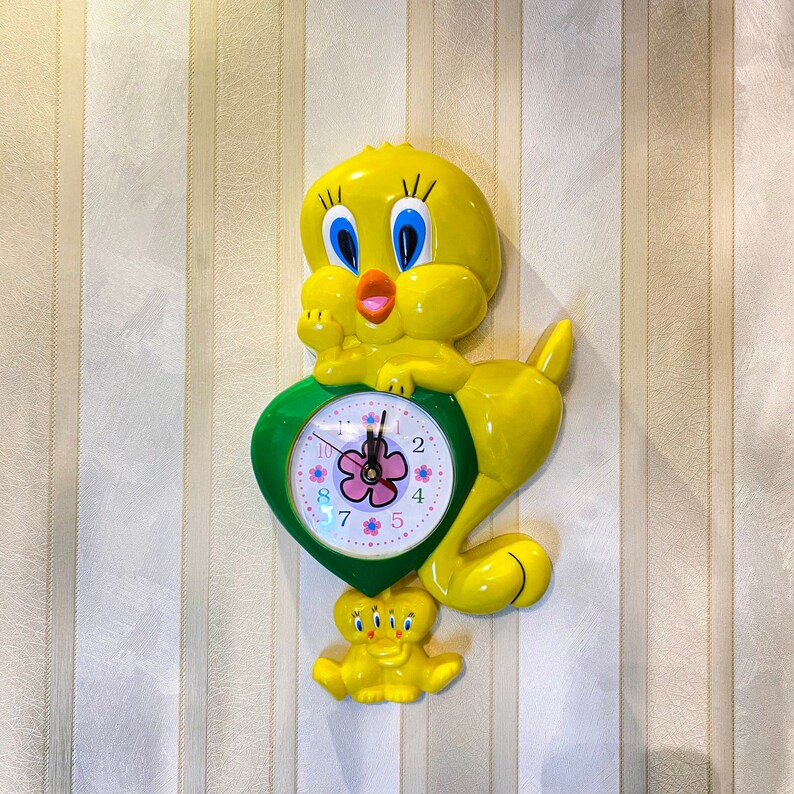 1980s Super Rare Tweety Clock Animated Wall Clock New Old - Etsy