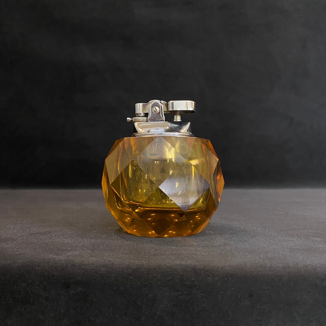 Antique Crystal Table Lighter, Vintage Lighter, Collectible Model ...