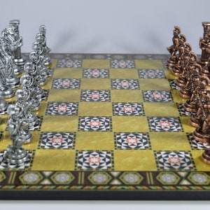 Mythological Chess Set Pegasus Figure Chess Handmade Metal | Etsy