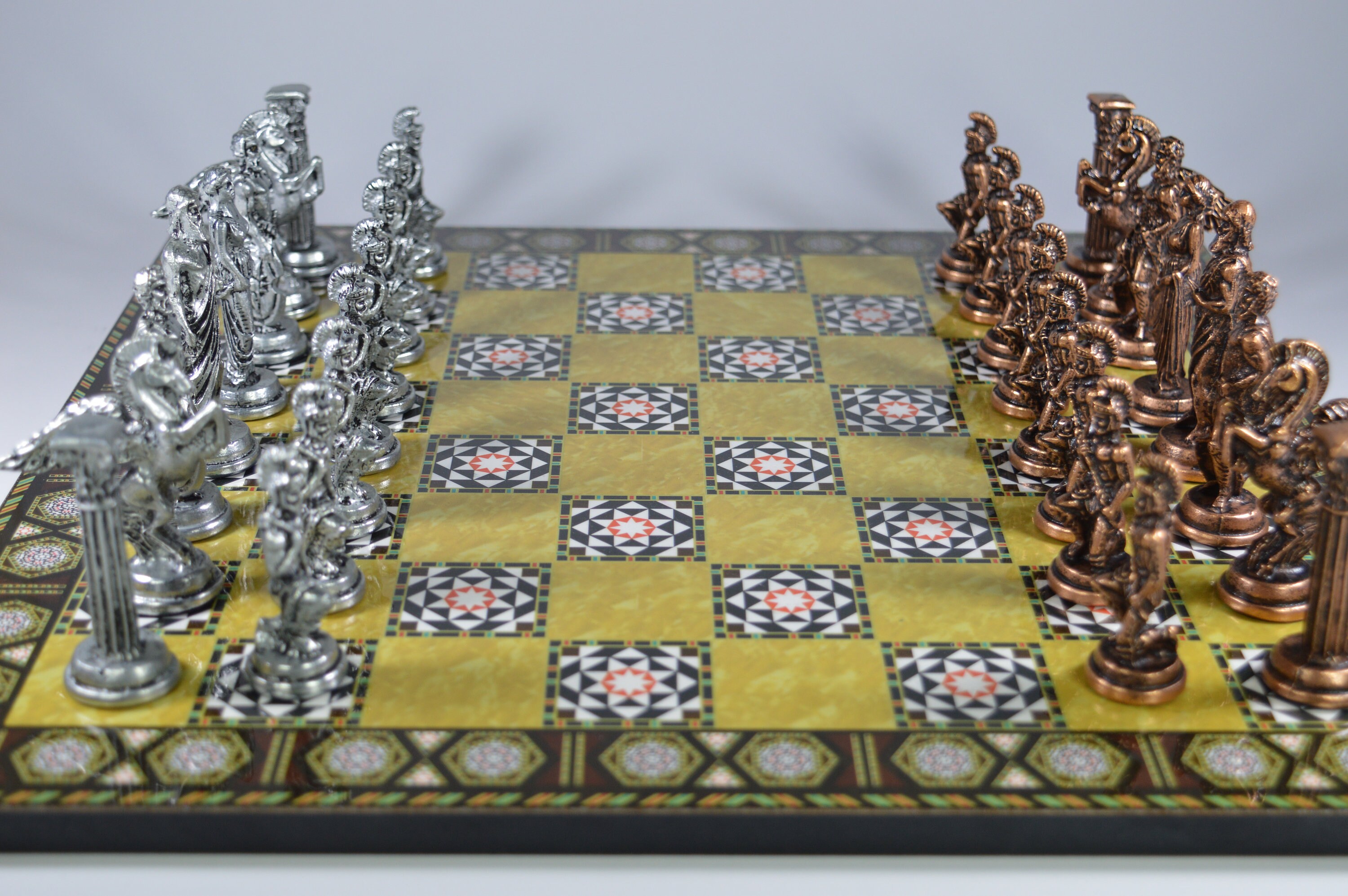 Mythological Chess Set Pegasus Figure Chess Handmade Metal | Etsy