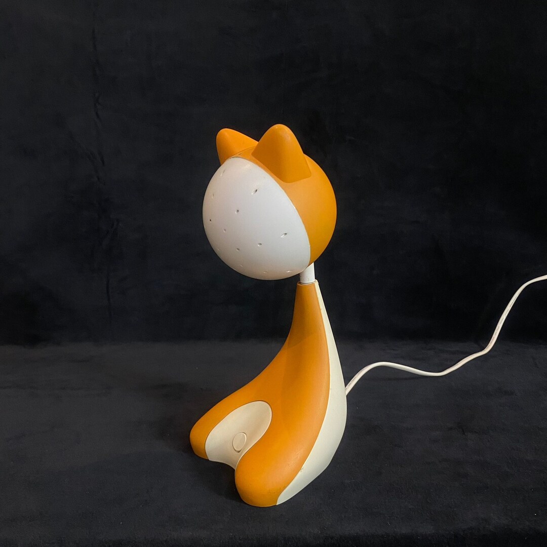 Vintage Cat Design Pop Art Table Lamp, Postmodern Table Lamp, Desk Lamp ...
