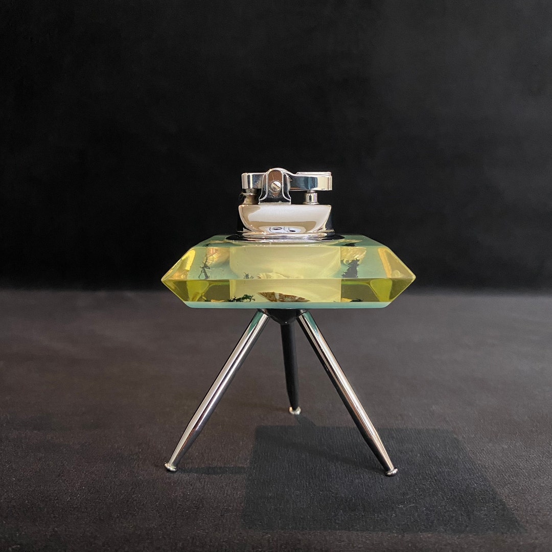 Antique Tripod Table Lighter Vintage Ufo Lighter Sea Theme - Etsy