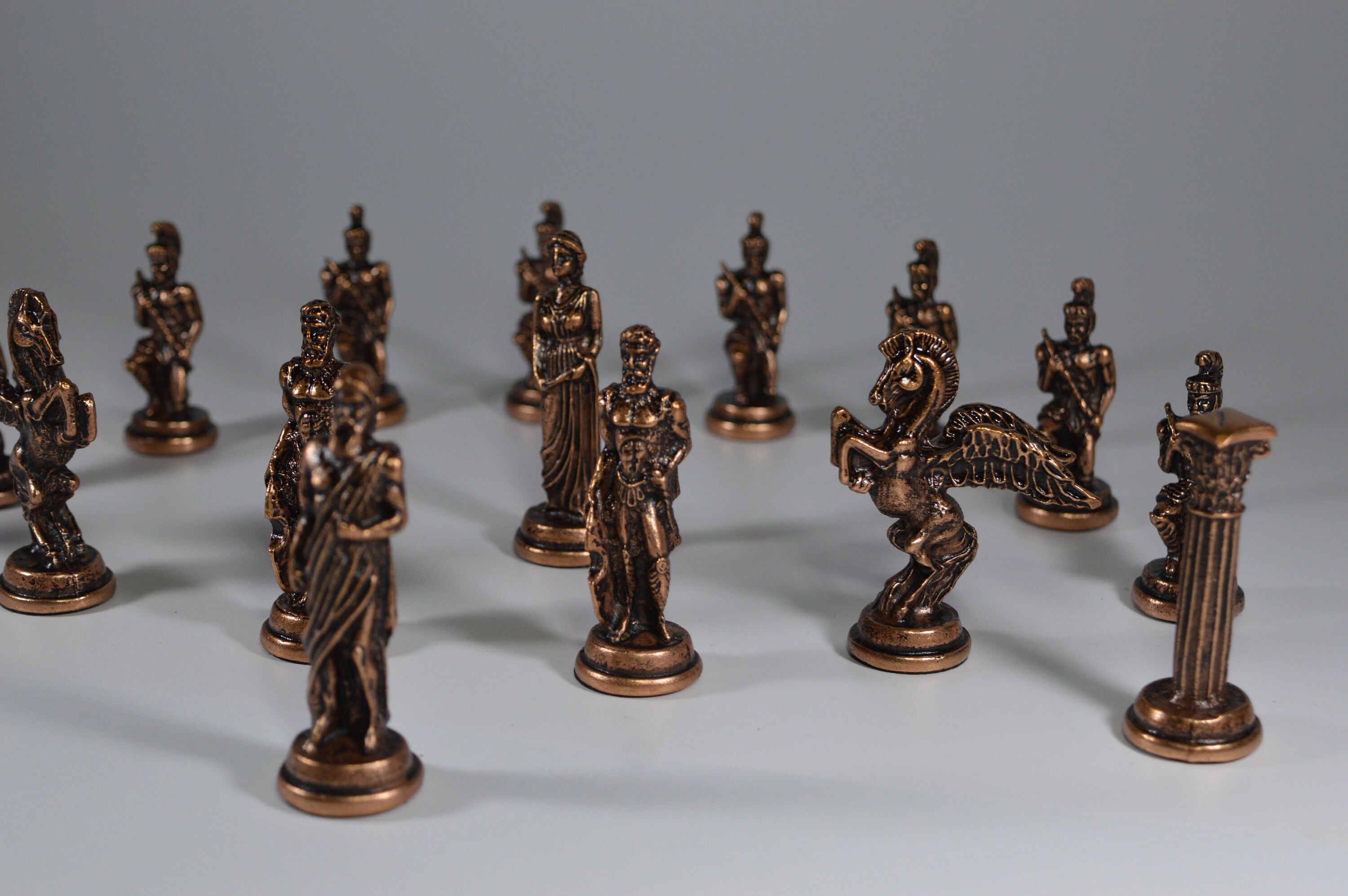 Mythological Chess Set Pegasus Figure Chess Handmade Metal | Etsy