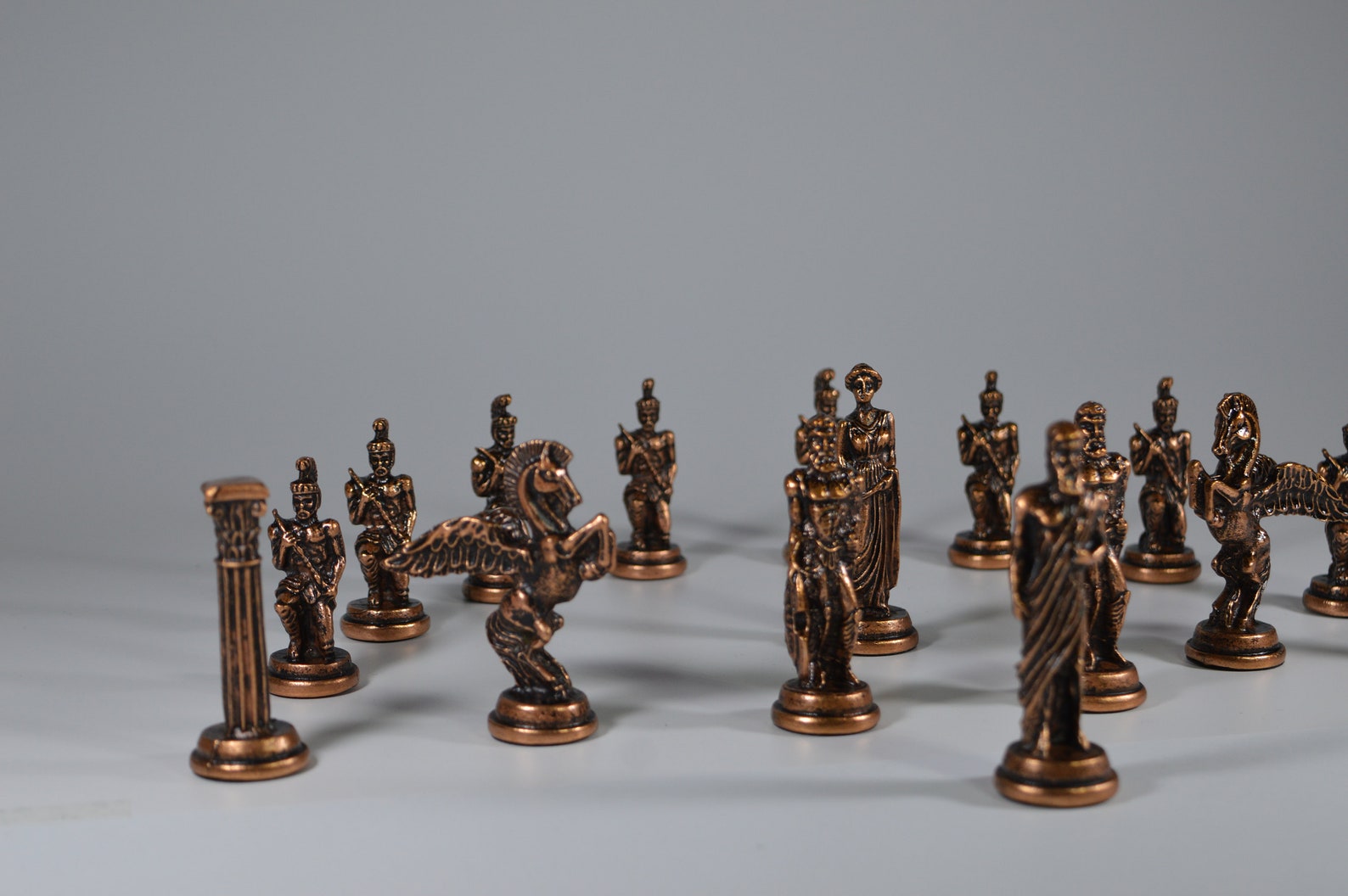 Mythological Chess Set Pegasus Figure Chess Handmade Metal - Etsy
