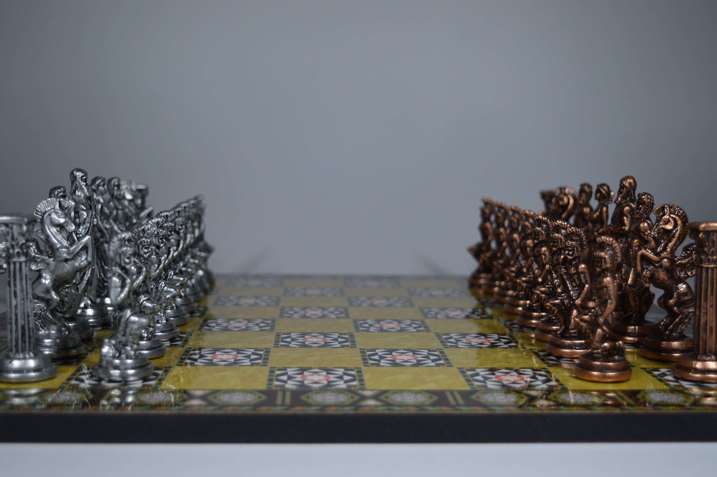 Mythological Chess Set Pegasus Figure Chess Handmade Metal - Etsy