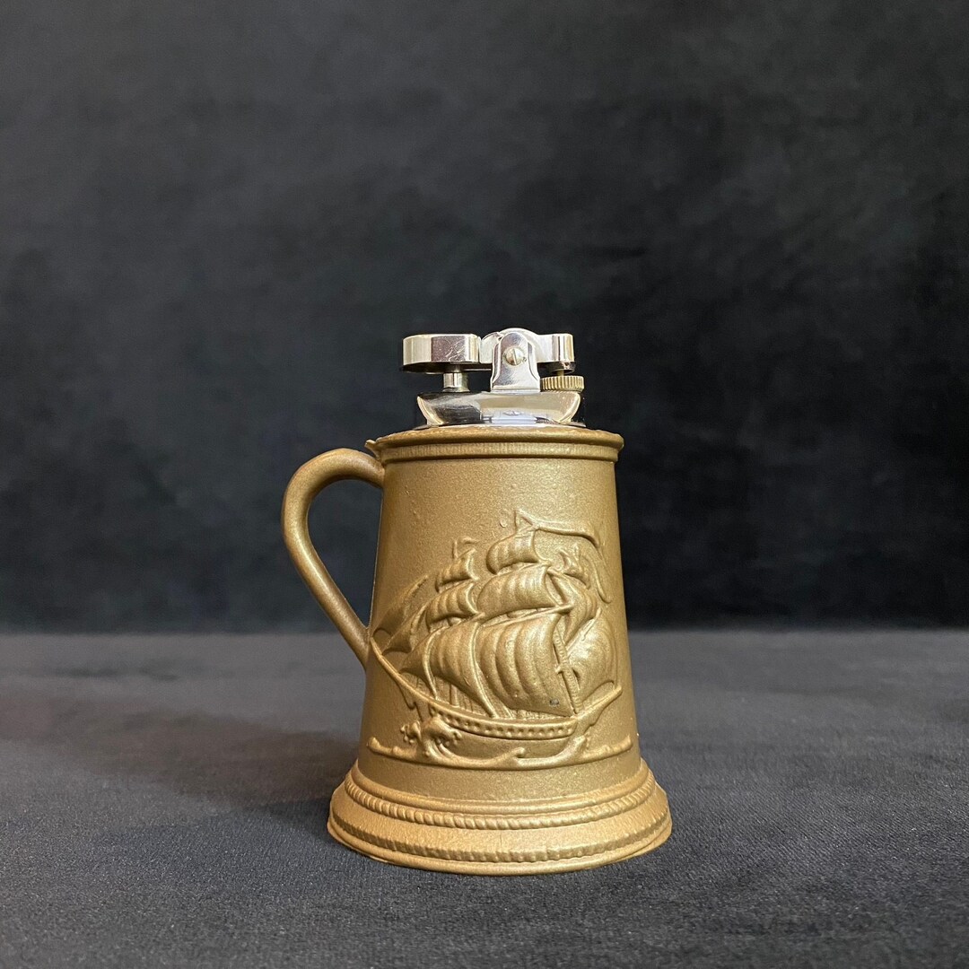 Antique Table Lighter, 1970s Lighter, Vintage Lighter, Collectible ...