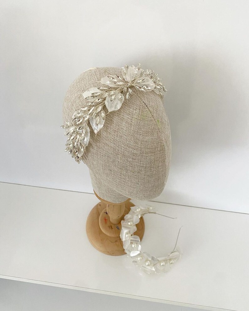 Ivory Leaf Bridal Headpiece,ivory Bridal Crown,bridal Leaf Crown.bridal ...