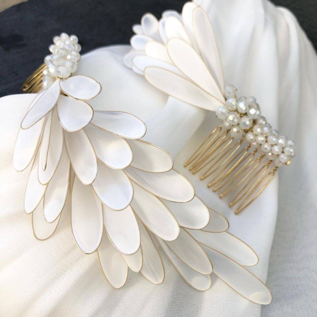 Angel Wings Bridal Hair Clip,angel Wings Bridal Headpiece,bridal ...