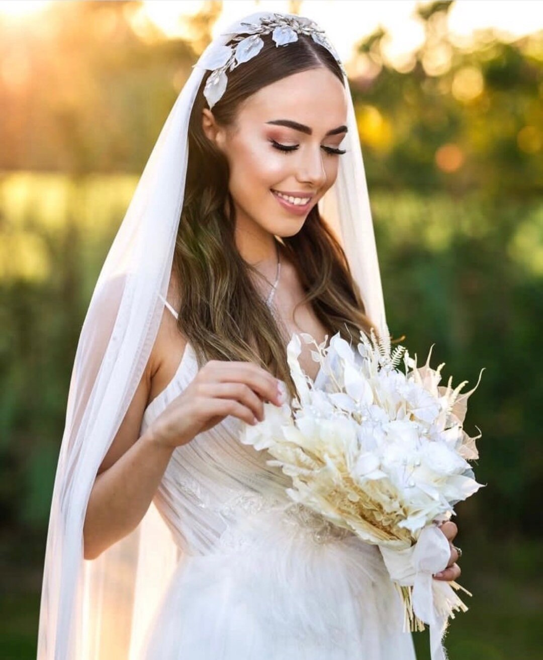 Ivory Leaf Bridal Headpiece,ivory Bridal Crown,bridal Leaf Crown.bridal ...