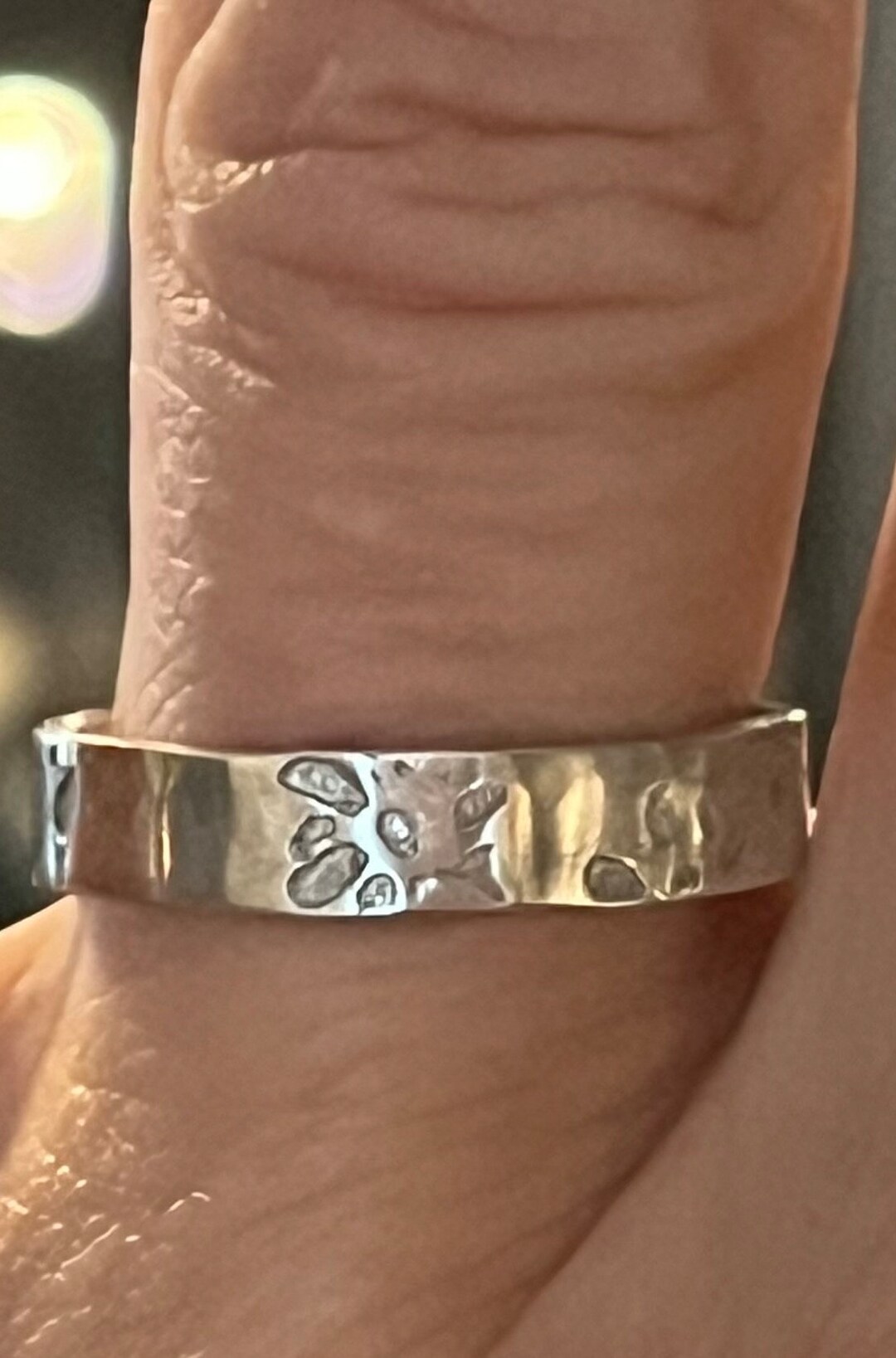 Stamped Floral Band, Flower Ring, Stacking Ring, Promise Ring ...