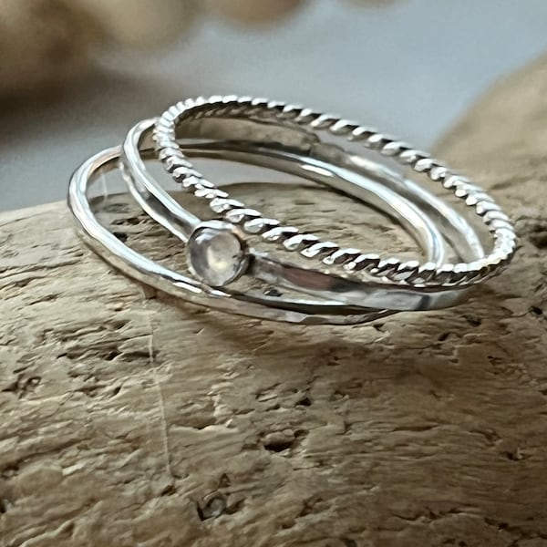 Stackable Thumb Band, Hammered Design, Heart Design, Promise Ring ...