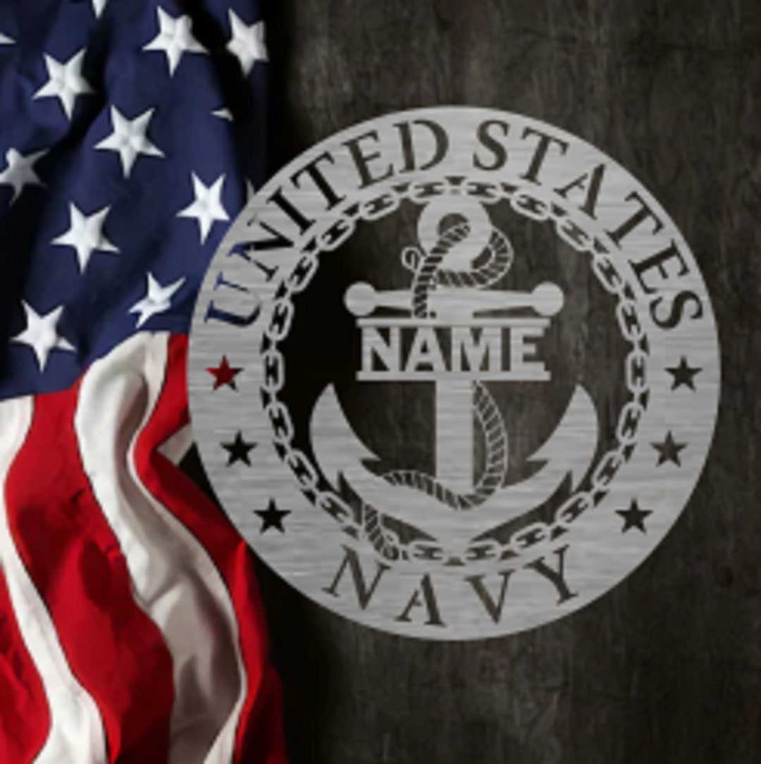 US Navy Personalized Metal Sign Navy Sign Authorized - Etsy