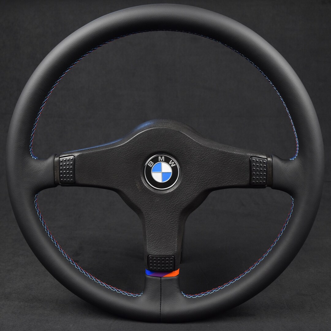 Restored BMW Coarse Spline M Technic 1 Steering Wheel | 385mm Leather ...
