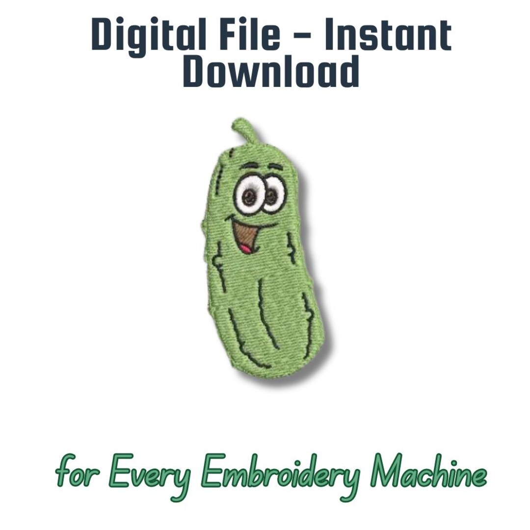 Pickle Embroidery File, Pickle Ball Embroidery, Hat Patch Embroidery ...