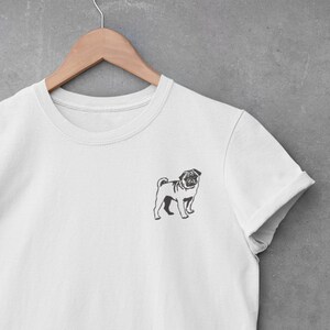 Pug Embroidery File, Dog Embroidery, DIGITAL DOWNLOAD 3 Sizes Included ...