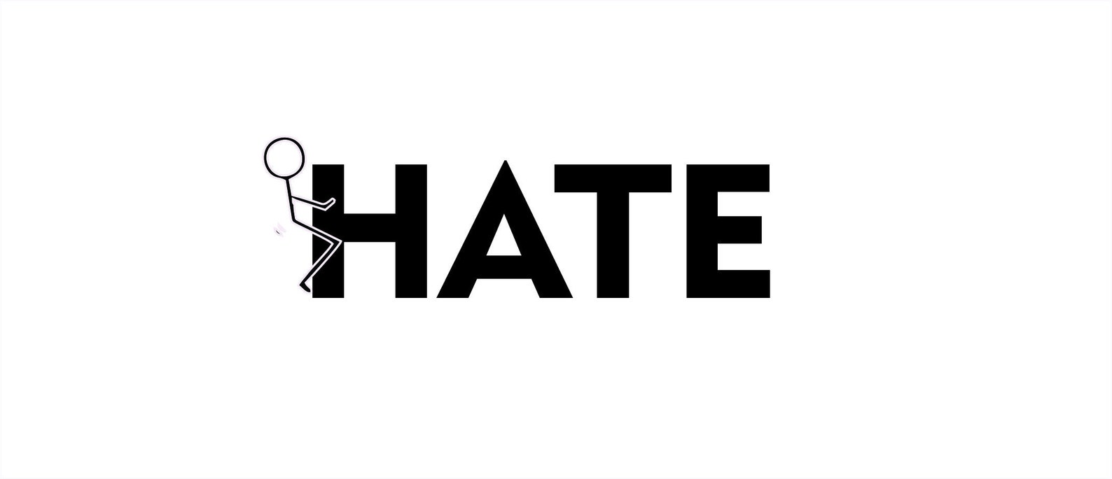 FCK HATE Stick Figure Svg Jpg AI Pdf Dxf Eps - Etsy