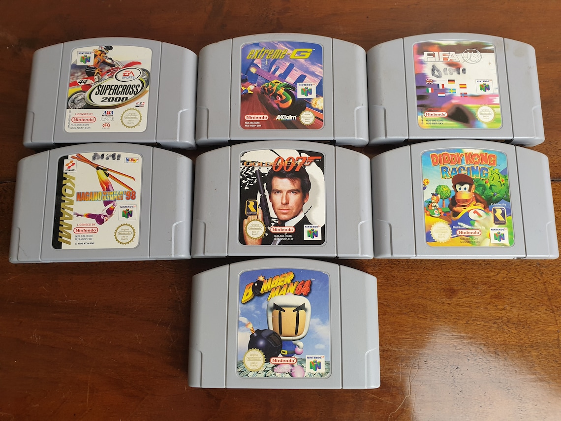 NINTENDO 64 PAL N64 Games Loose Cartridges Games 100% - Etsy