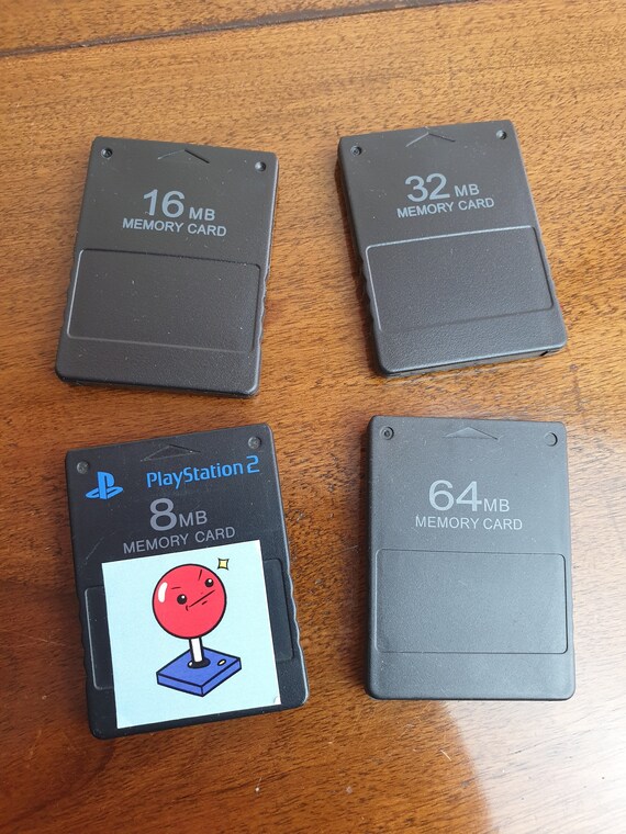 PS2 Memory Card 8MB 16MB 32MB 64MB Compatible Ps2 Memory - Etsy