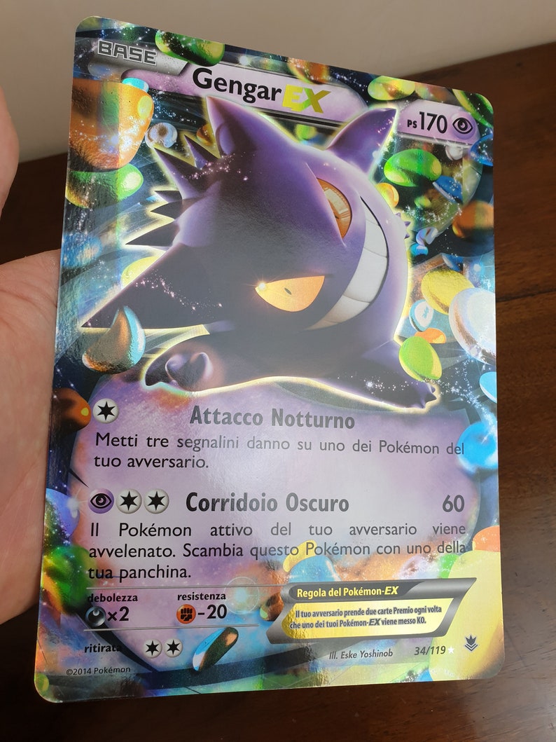 POKEMON JUMBO CARDS Original Pokemon Trading Card Game Jumbo - Etsy UK