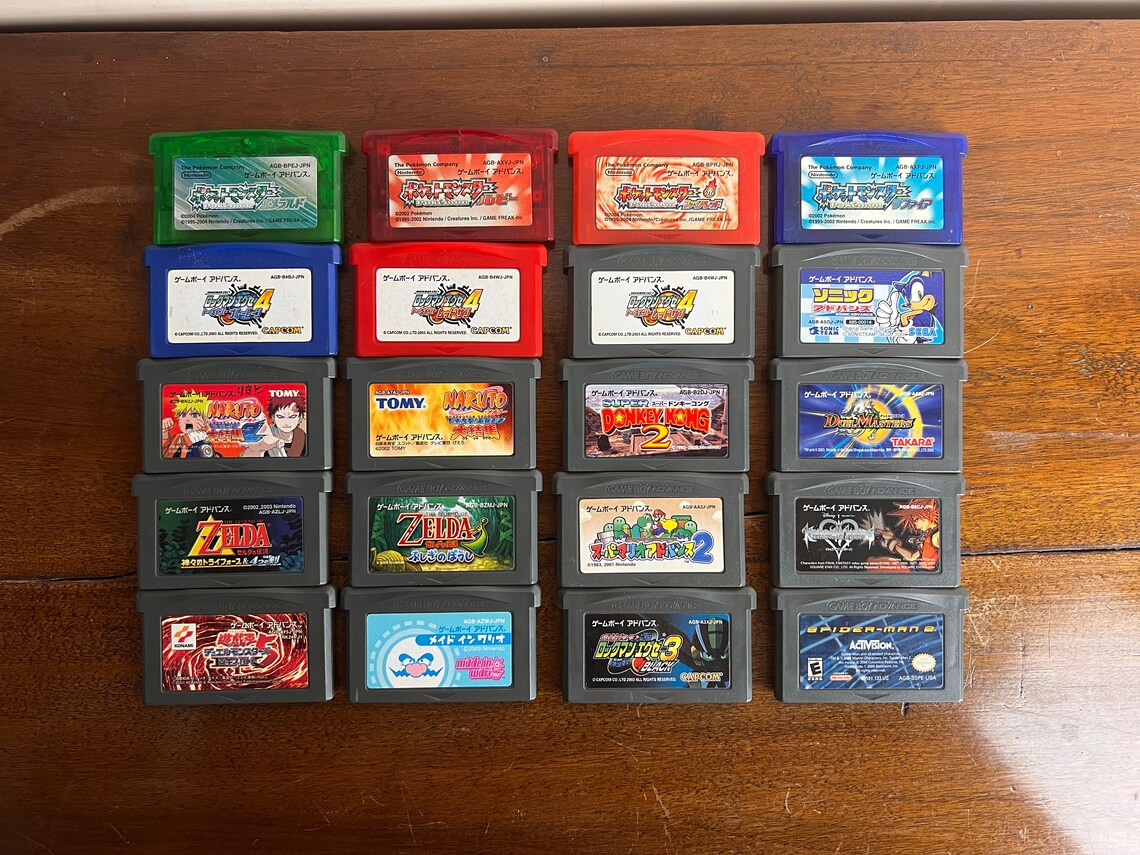 NINTENDO GAMEBOY Advance JAPAN Loose Cartridges Games 100% - Etsy