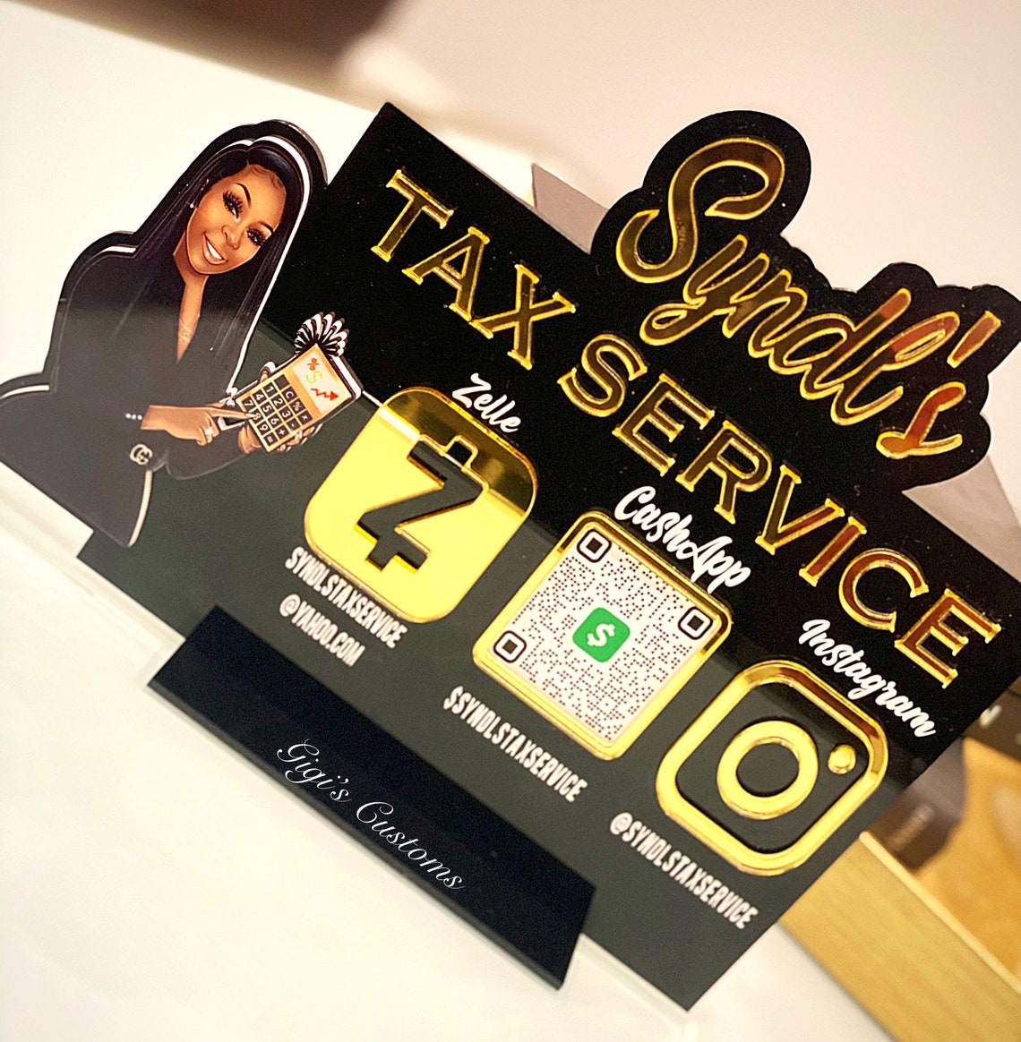 Scan to Pay Sign With Logo, Business Logo Sign, Social Media Acrylic ...