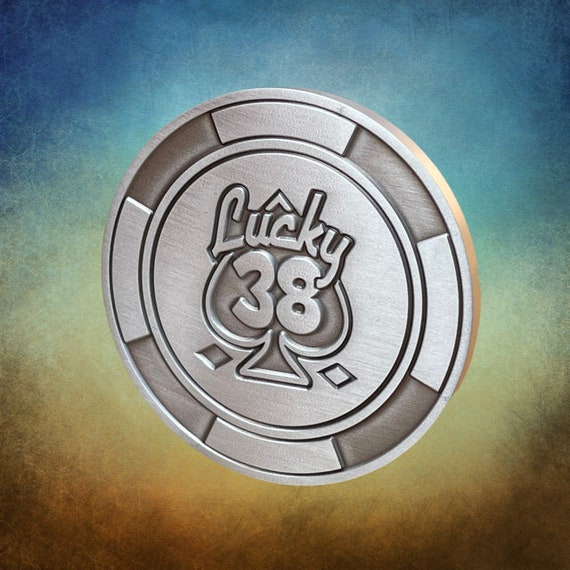 Fallout New Vegas The Platinum Chip Replica ANTIQUED Version | Etsy