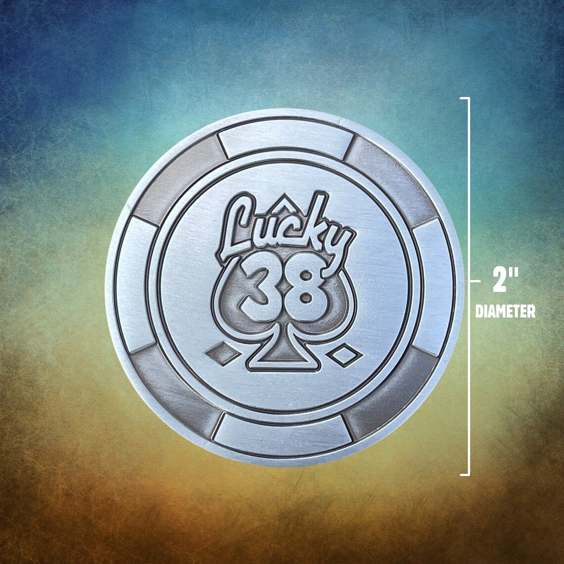 Fallout New Vegas The Platinum Chip Replica ANTIQUED Version | Etsy