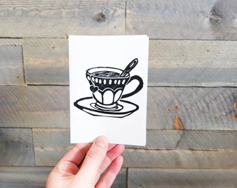 Block Print Cards | Etsy