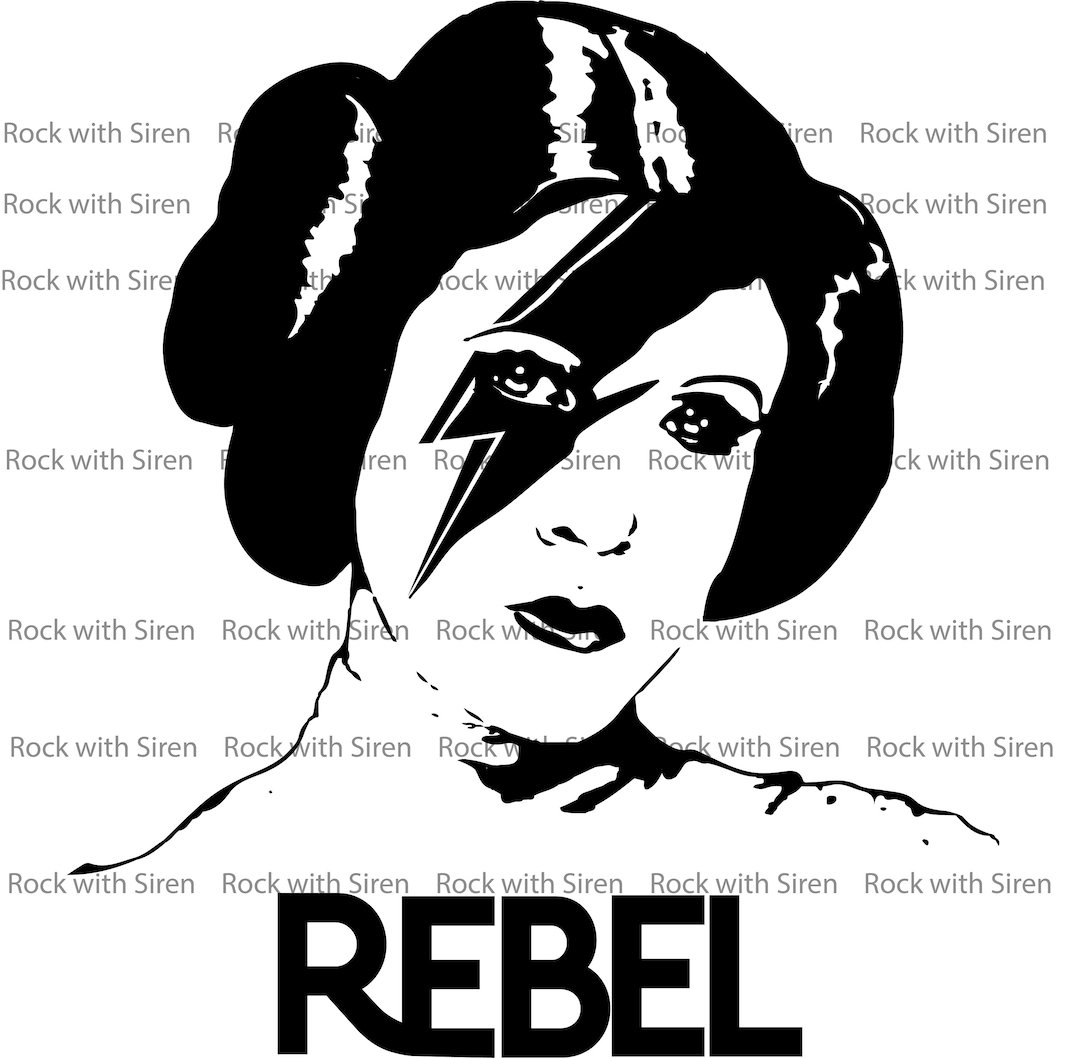 Princess Leia Rebel Fan Art From Star Wars File for Cricut & - Etsy