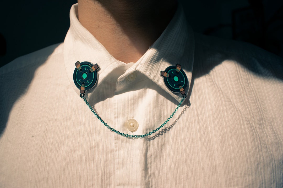 Cypher's Trapwire Collar || Glow in the Dark Hard Enamel Pins - Etsy