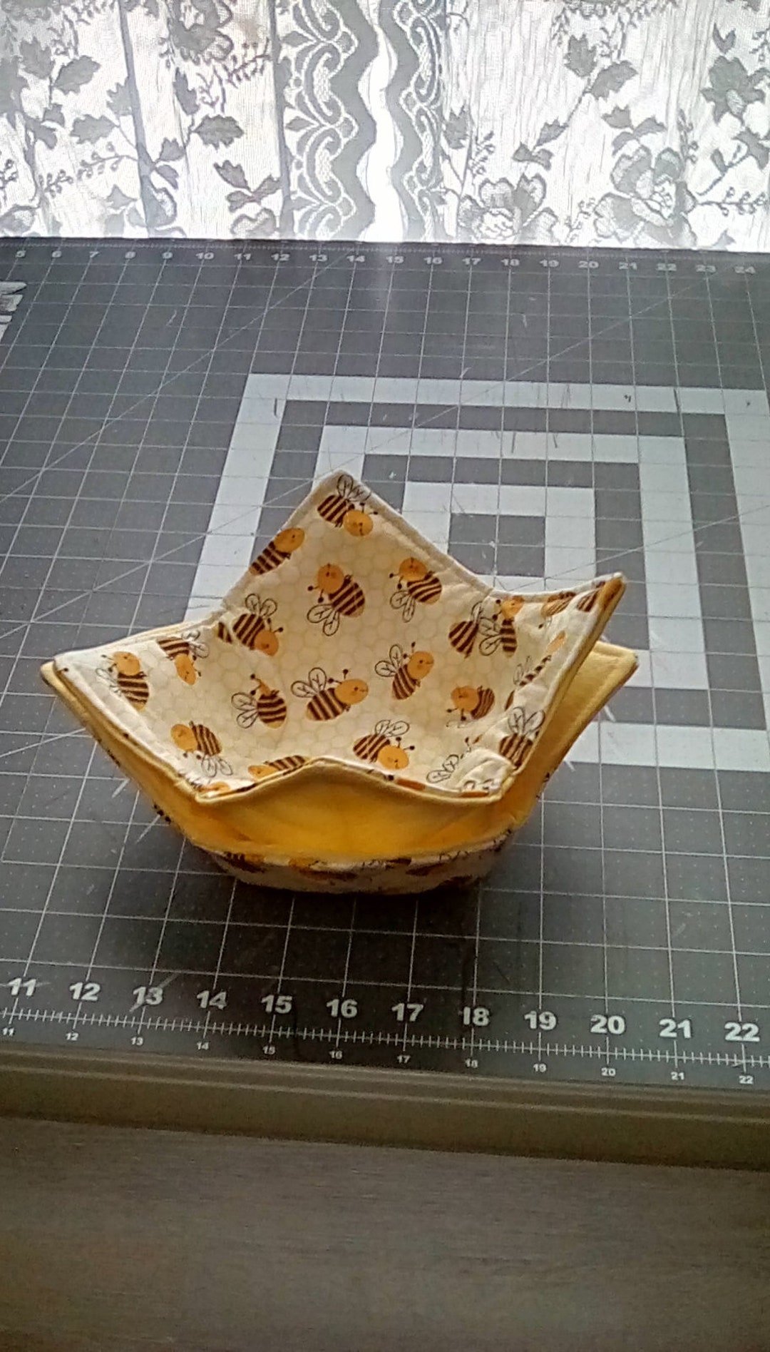 Honey Bees Microwavable Bowl Cozy - Etsy