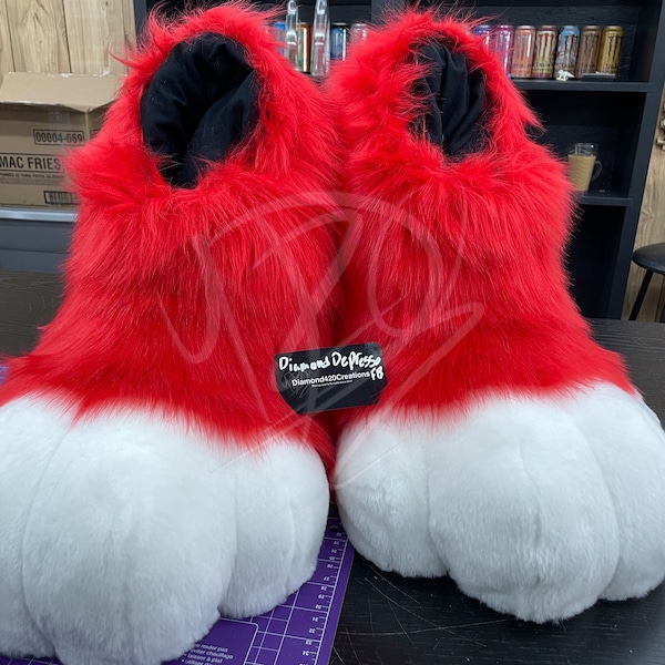 Furry Feet Paws - Etsy