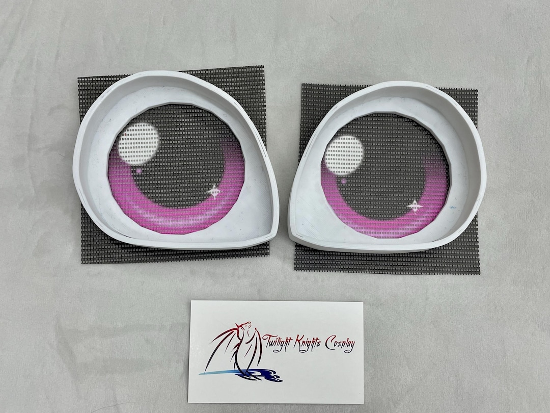 White 3D Printed Fursuit Eyes by Twilightknightscosplay Fursuit Making ...