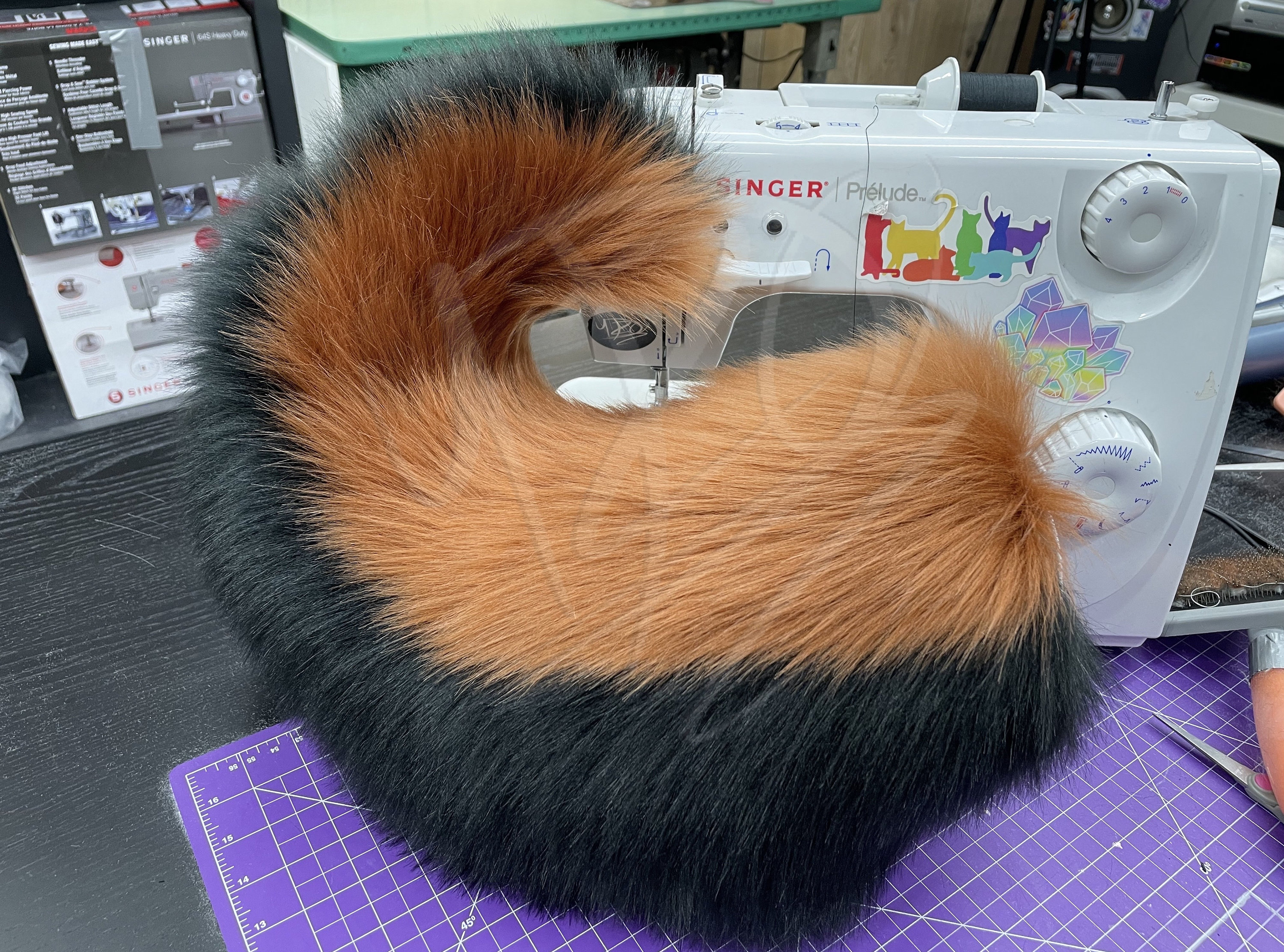 Rust and Black Husky Fursuit Tail - Etsy