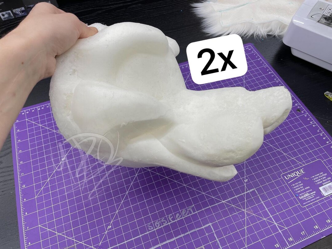 Two K9 Dog Fursuit Foam Head Base Fursuit Head Base Fursuit Making ...